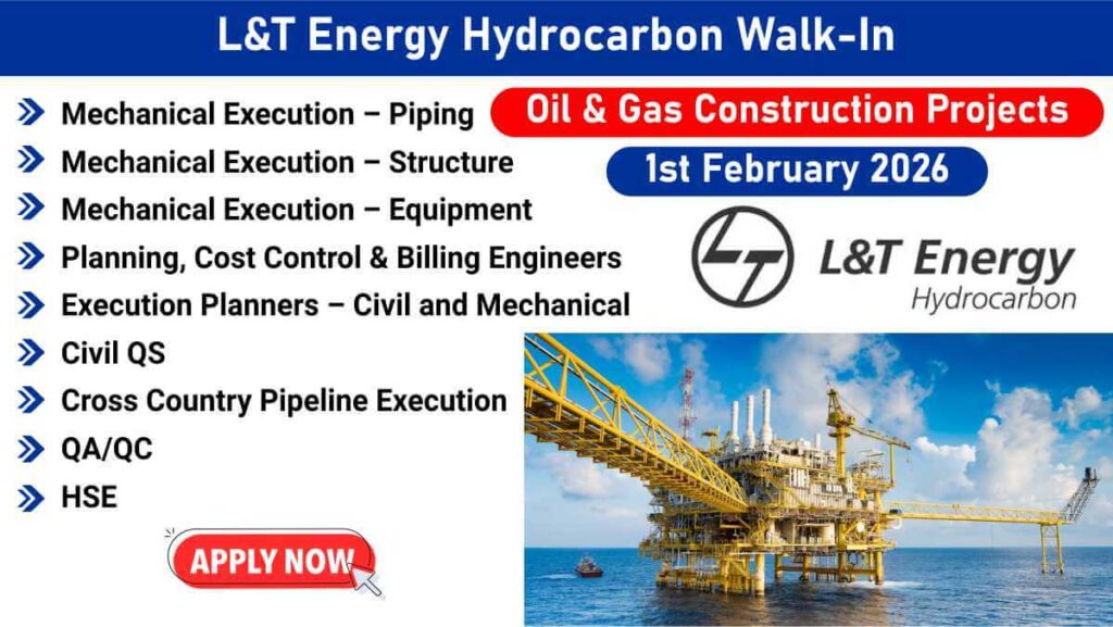 L&T Energy Hydrocarbon Walk-In | for Piping, Structure, Equipment ...